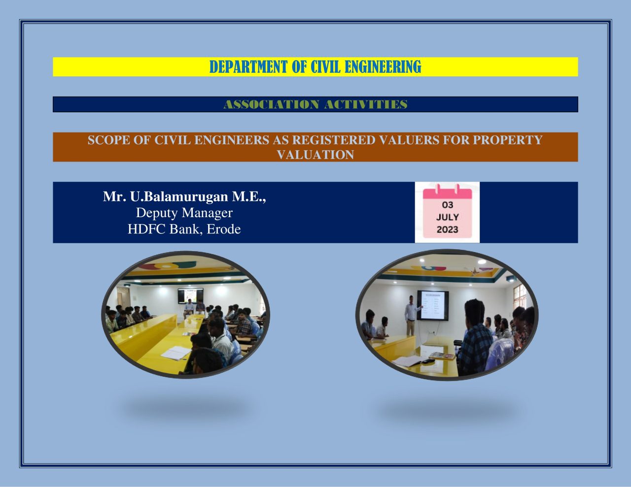 Civil Activities - Erode Sengunthar Engineering College